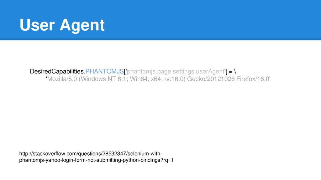 Python Phantomjs And Selenium Ppt Download